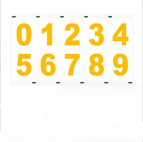 2024 NEW License Plate Number Reflective Invisible Digital Sticker US ...