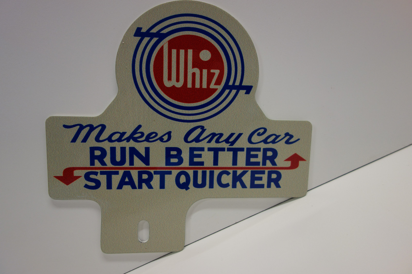 WHIZ RUN BETTER START QUICKER 6" High by 6 1/4" Wide TOPPER DISPLAY | eBay