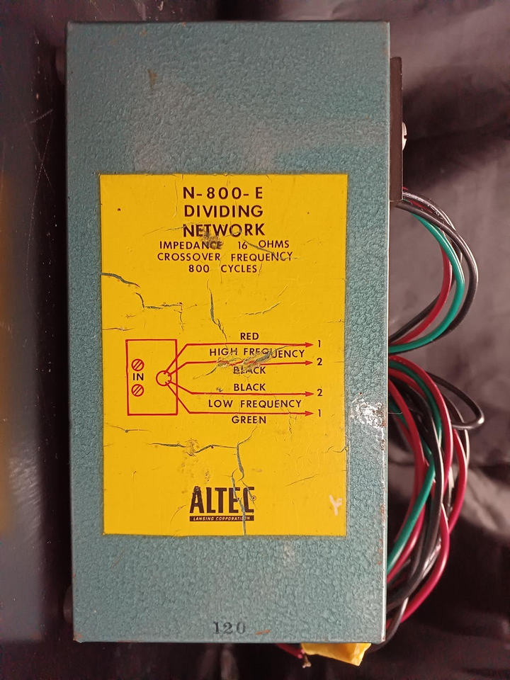 ALTEC Lansing N-800-E Dividing Network Pair Set Early Green Period From ...
