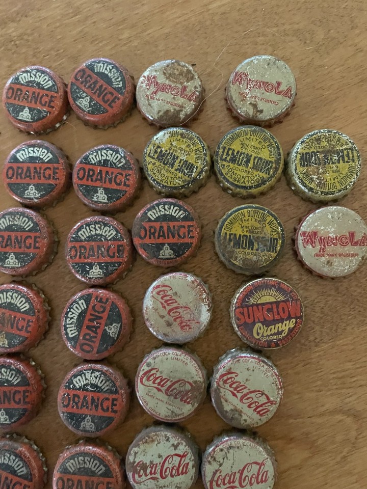 bottle caps Cork Backs Original Vintage mixed Lot 54 Advertisement | eBay