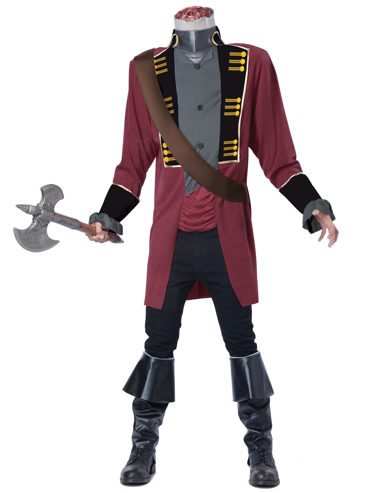 Sleepy Hollow Headless Horseman Medieval Ghost Horror Fox Series Mens ...