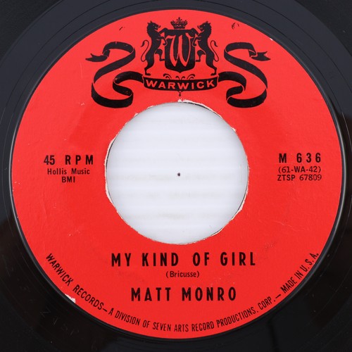Matt Monro – My Kind Of Girl / This Time - 1961 45 rpm Single Vinyl ...