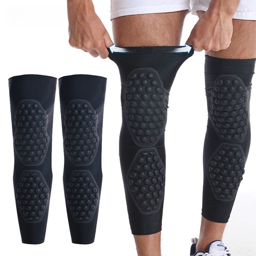 1/2Pcs Knee Calf Padded Compression Leg Sleeve Thigh Sports Protective ...