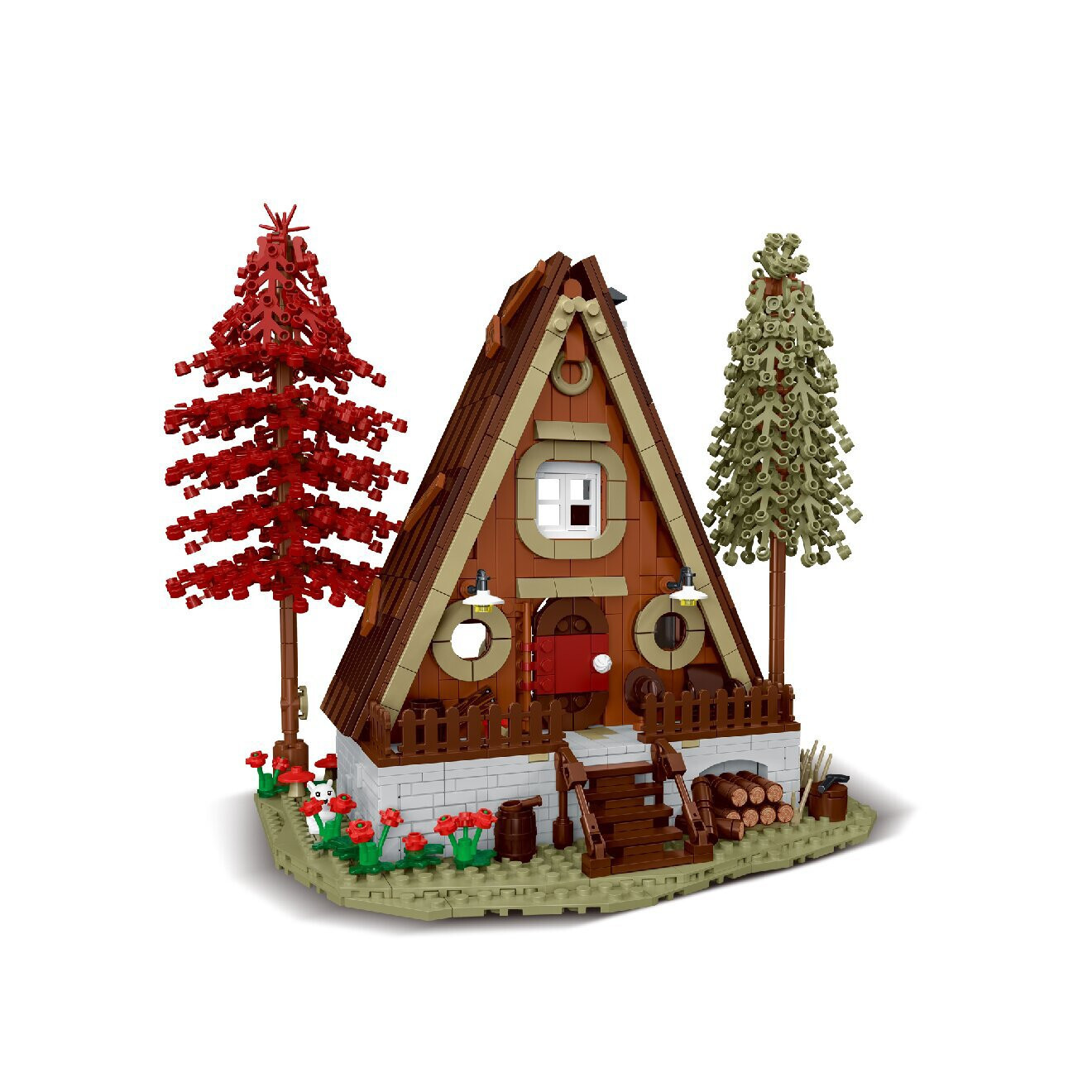 Building Blocks MOC 031071 Forest Cabin Modular Buildings Toys | eBay