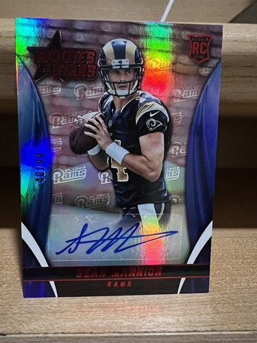 2015 Panini Rookies & Stars Longevity Team Logo Sean Mannion RC Auto ...