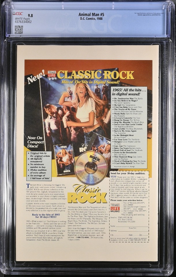 Animal Man #5 CGC 9.8 -1988-comic book--DC 4376334002 | eBay