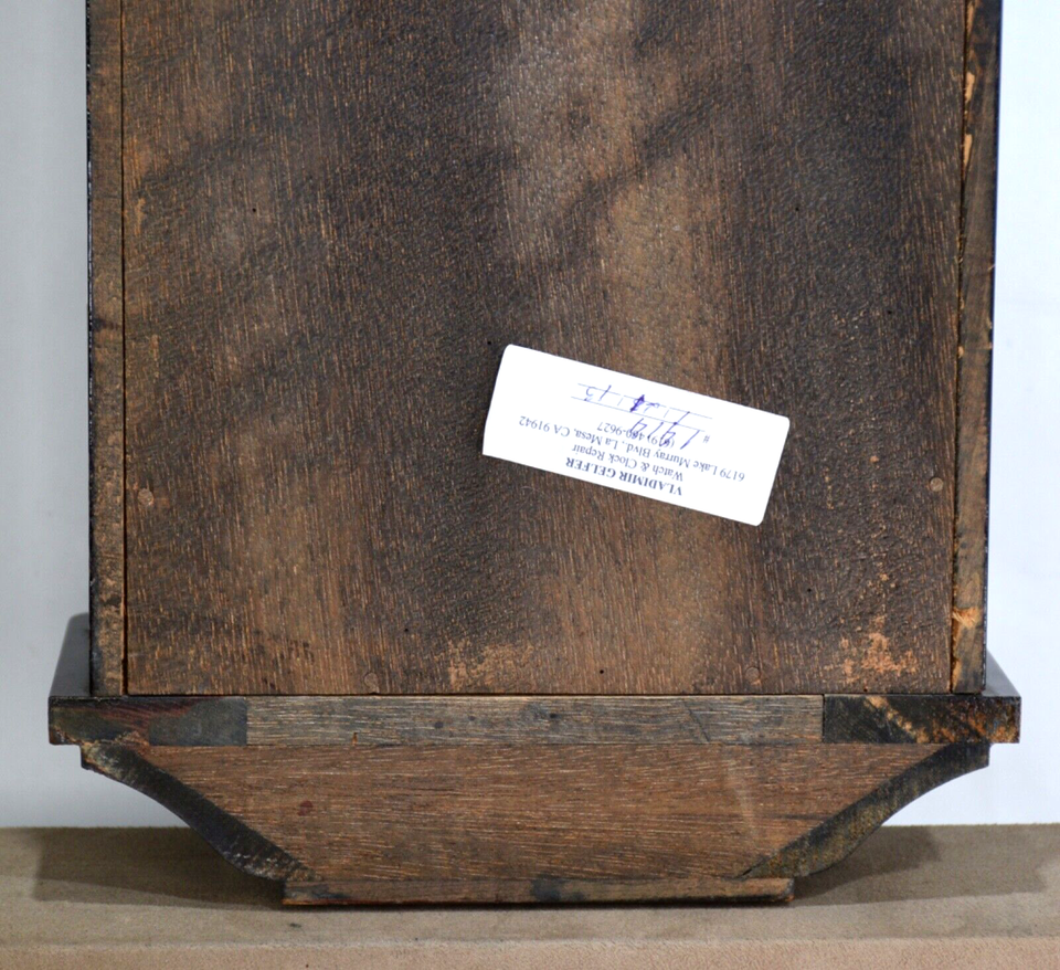 Vintage Key Wind Pendulum Striking Wall Clock Meiji Clock Company ...