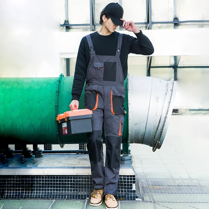 Work Jacket Trousers Pockets Work Tools Overalls Men Workwear Uniform ...