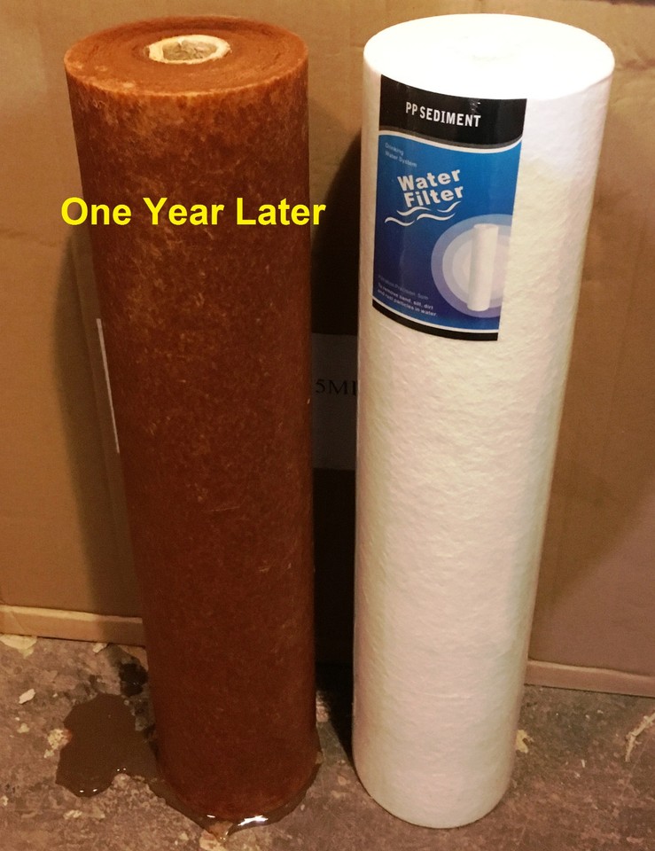 Big Fat 20" Jumbo Size Clear Whole House Water Filter System (1"Port ...