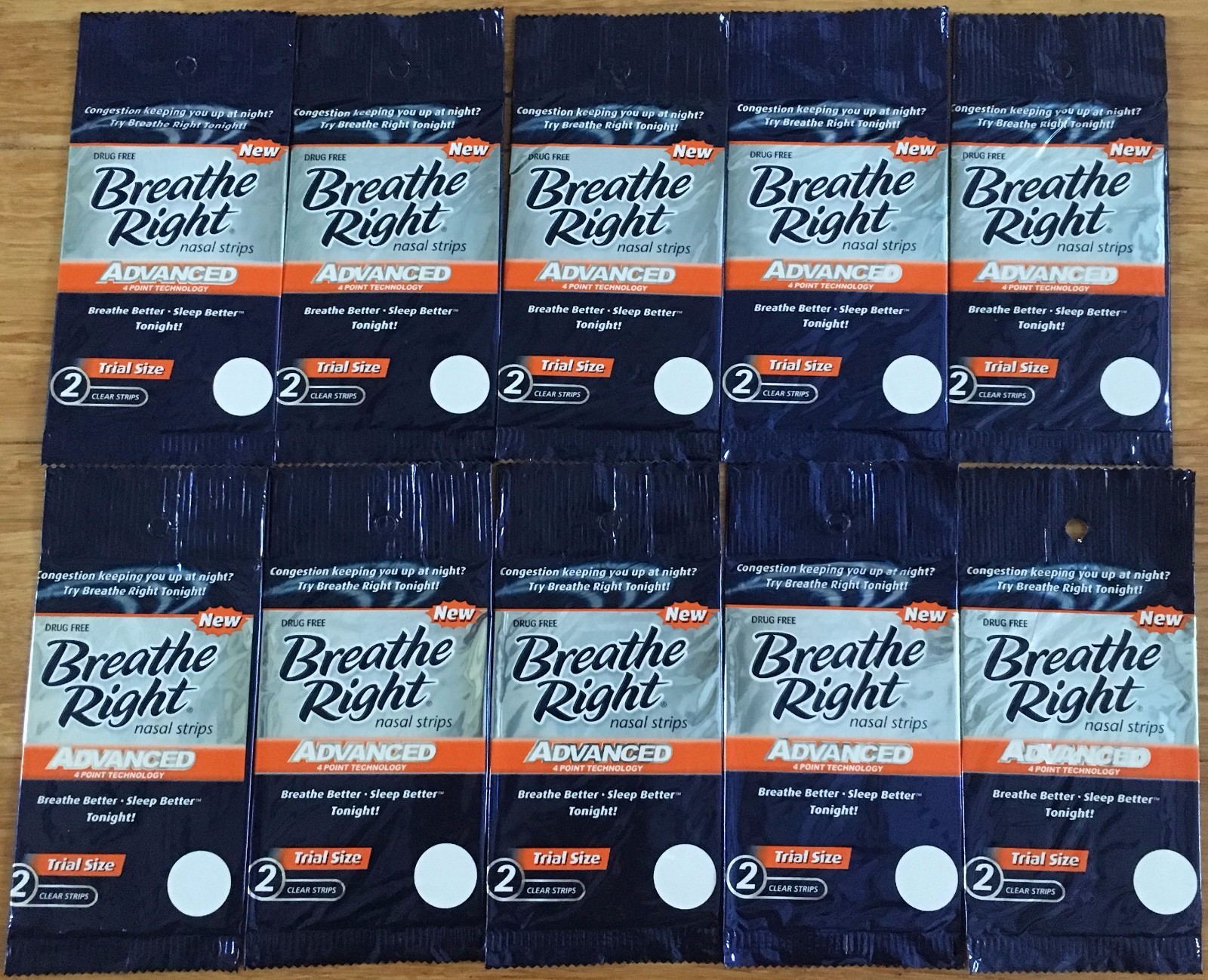 20 ADVANCED BREATHE RIGHT Nasal Strips Adult Nose Band Stop Snoring ...