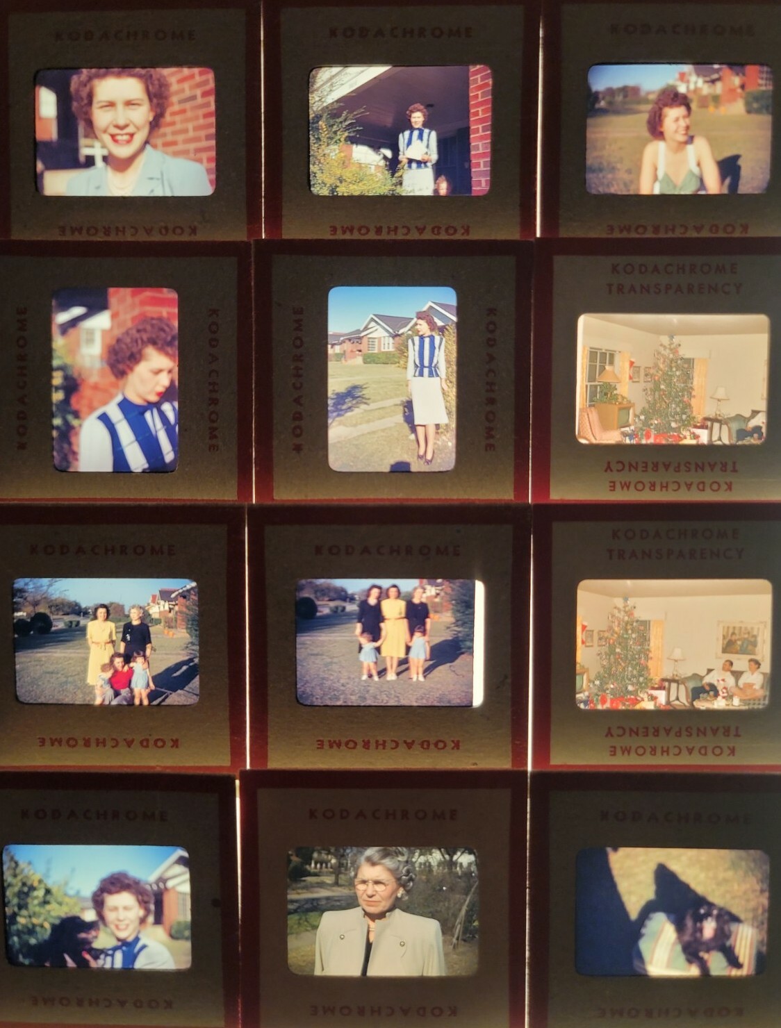 Redhead Sunbathing Girl Woman 50s 60s 35mm 28 Slides LOT Red Border ...