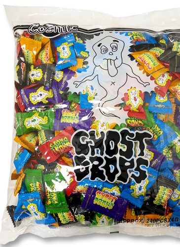 1kg COSMIC GHOST DROPS SPOOKY HALLOWEEN BULK LOLLIES TONGUE PAINTER ...