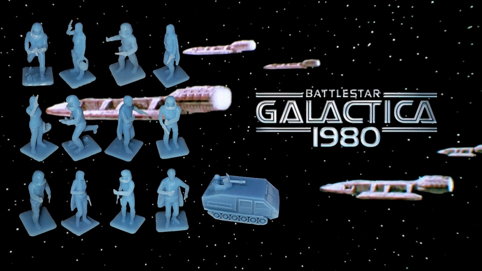 LOT 12 Colonial Warriors + 1 Armored - Battlestar Galactica of 1980 - 1 ...