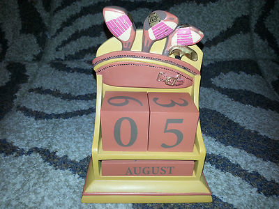 HALLMARK Tabletop Desk Perpetual Calendar I'D RATHER BE GOLFING Golf ...