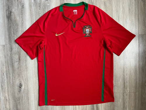 Portugal Home football shirt 2008/2010 Jersey Soccer Nike Camiseta size ...