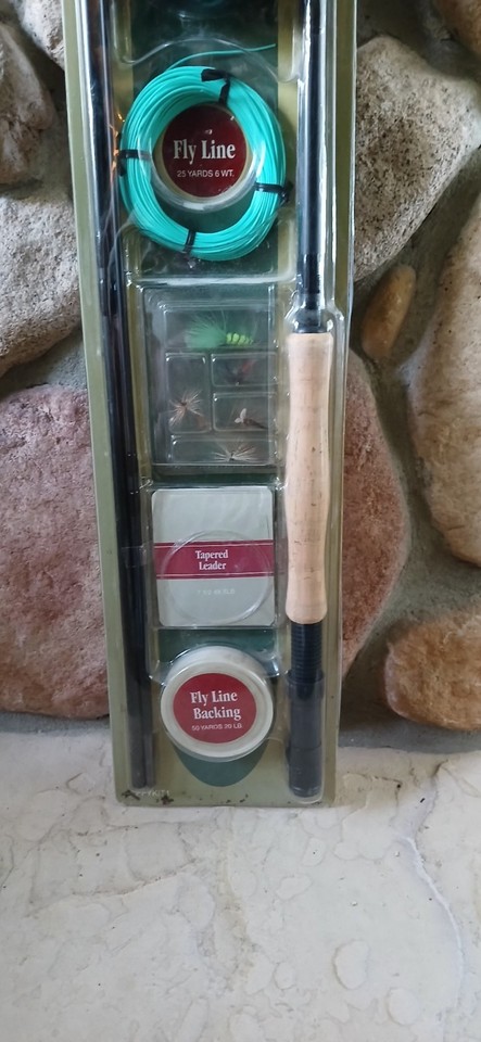 Pflueger Complete Fly Fishing Starter Kit Rod Reel Combo In Original ...