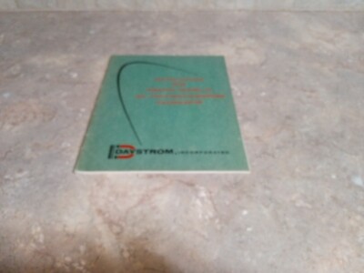 Manuals & Books - Weston Model