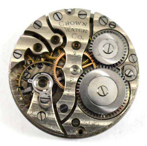 Vintage Crown 27.80mm 15J Hunting Watch Movement lot.qh | eBay