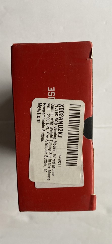 Wired Gaming Mouse Model PC257A Optical Sensor, RGB Lighting, Ergonomic ...