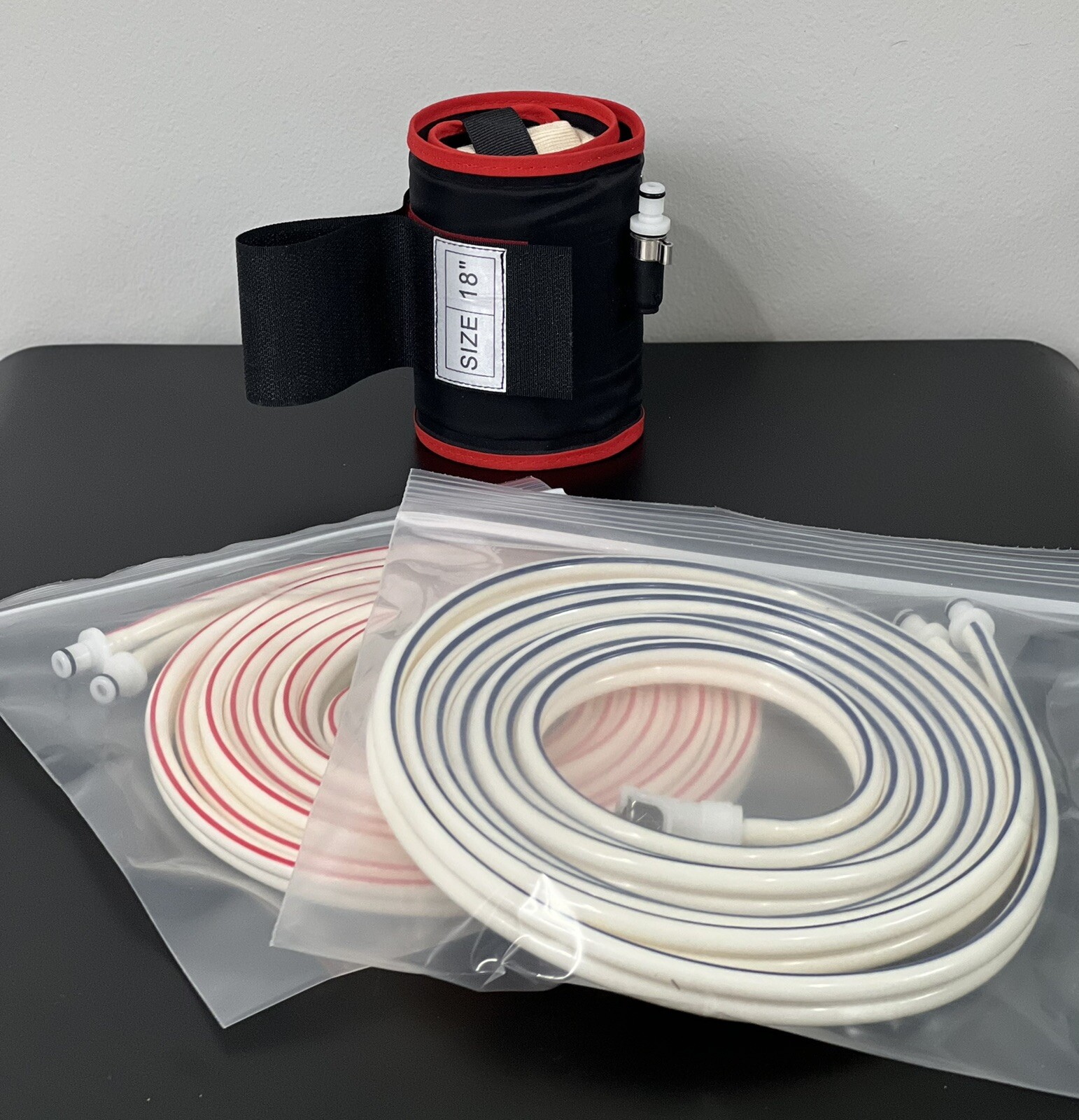 Zimmer Tourniquet Blue & Red Hoses Set & ( 1 ) 18"x4" Cuff - Same Day ...