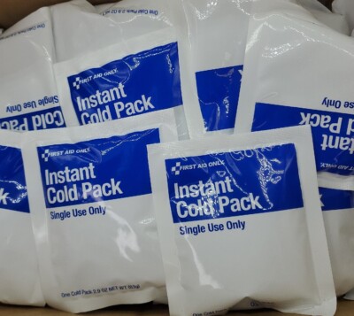 First Aid Only Instant Cold Compress Packs - 4" x 5" - Lot of 12 | eBay