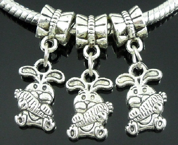Wholesale 50 Tibetan Silver Mixed Bulk Lots Dangle Charm Fit Bracelet ...