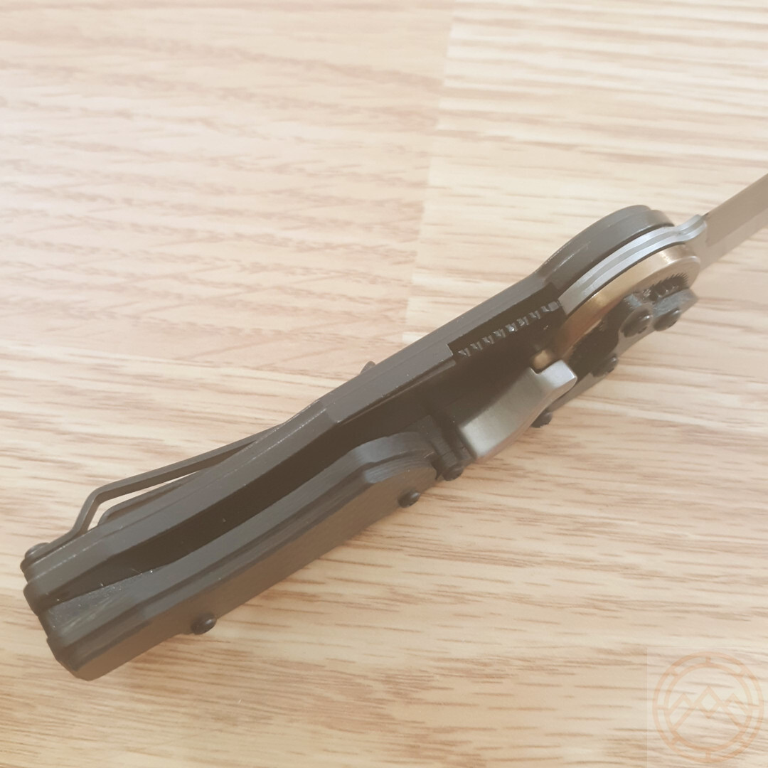 Mantis Gearhead Folding Knife 3" Damascus Steel Tanto Blade Carbon ...