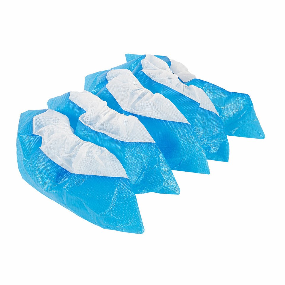 Disposable Overshoes Heavy Duty CPE Embossed Sole Anti Slip Shoe / Boot ...