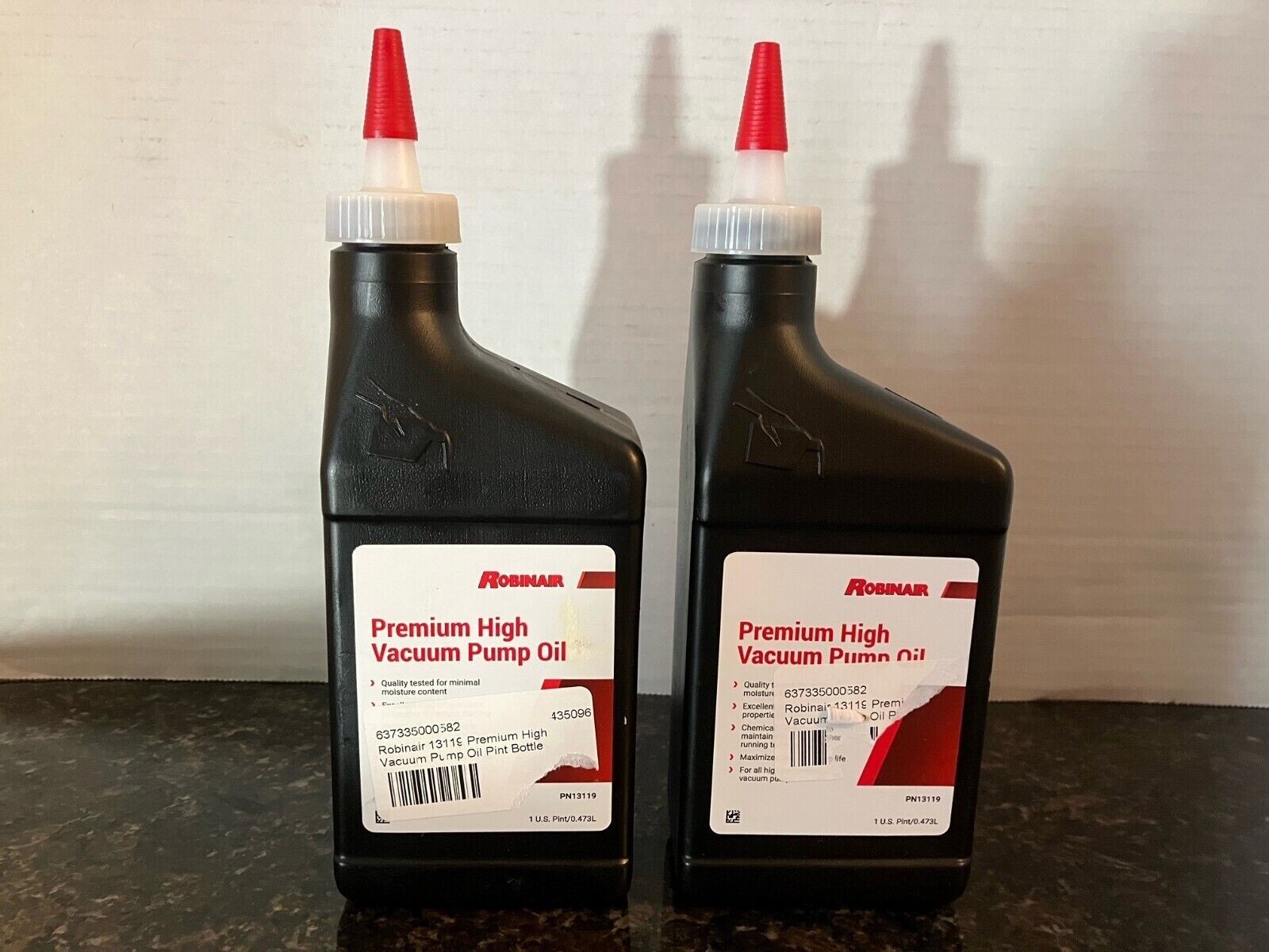 L@@K 2 pack Robinair Premium High Vacuum Pump Oil, 16 oz, 1 pint, 0.5 ...