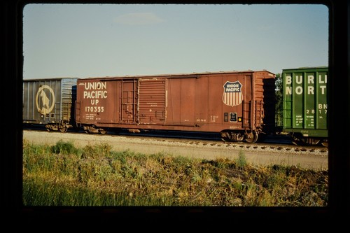 Railroad Slide - Union Pacific #170355 Box Car Eola Illinois Freight ...
