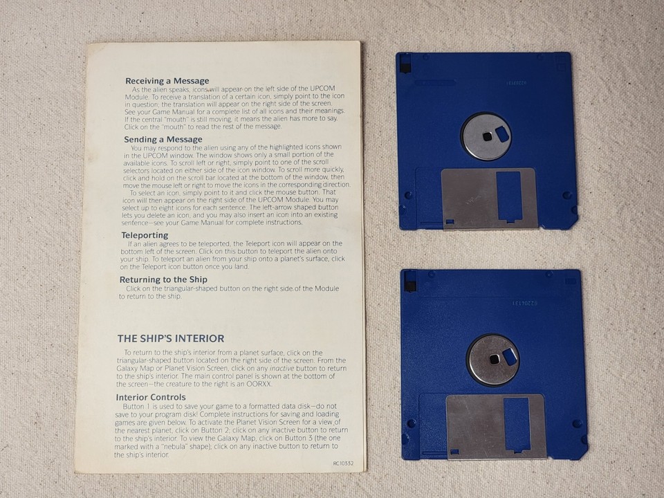 Captain Blood (Atari ST, 1988) 520 1040 Mega ST STE Disks and Reference ...