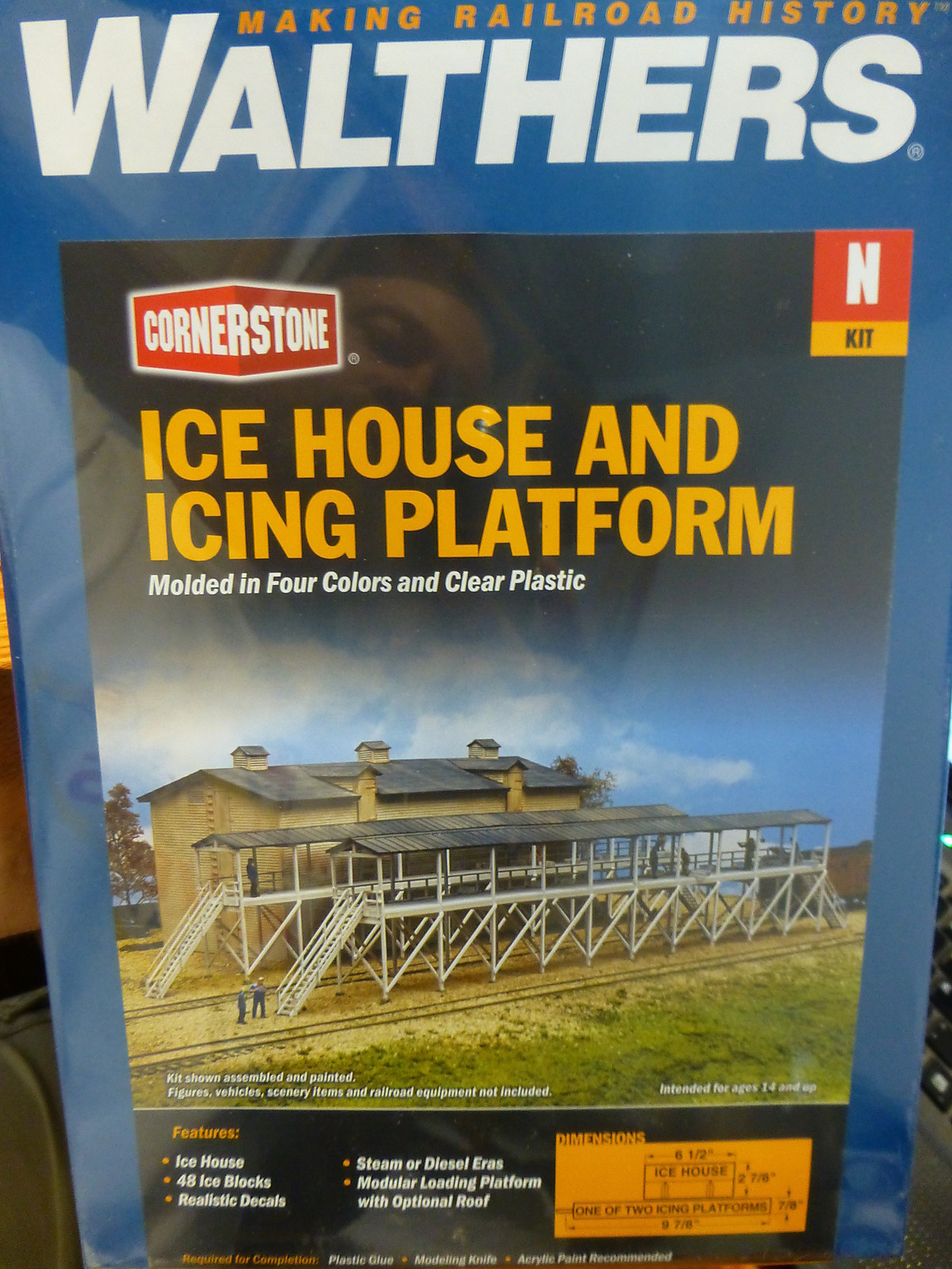 Walthers Cornerstone N #933-3245 Ice House and Icing Platform (kit Form ...