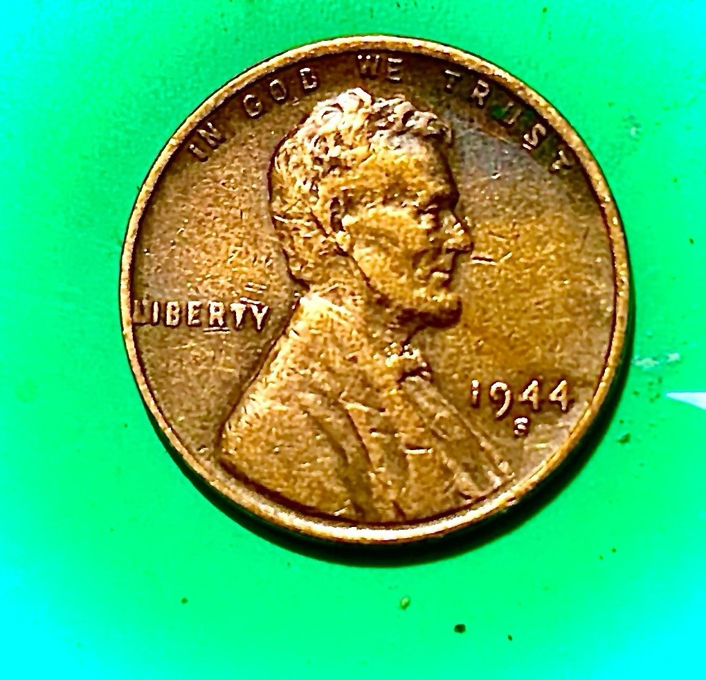 RARE COLLECTIBLE 1944 S Wheat Penny 4/S Error Coin Missing Letters ...