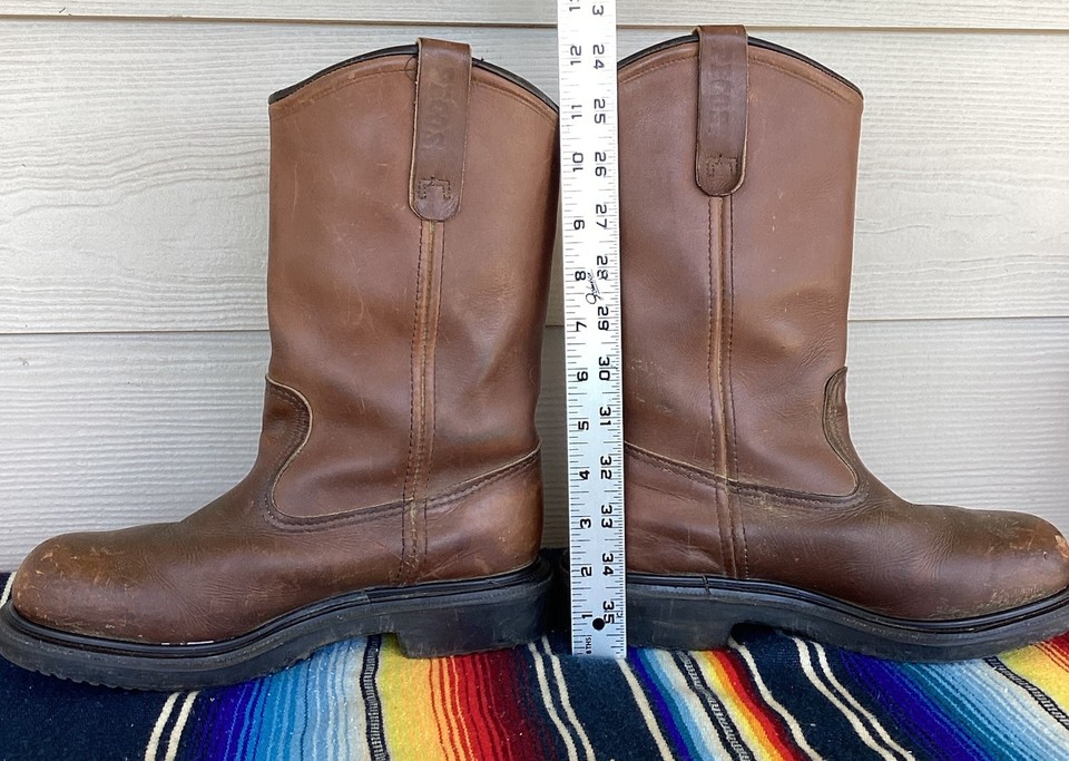 Vintage Red wing Pecos Leather Pull On Boots Style 4441 Size 6D 23347 ...