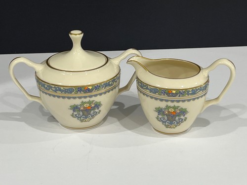 PERFECT LENOX CHINA AUTUMN CREAM AND SUGAR FIRST QUALITY FREE SHIPPING ...