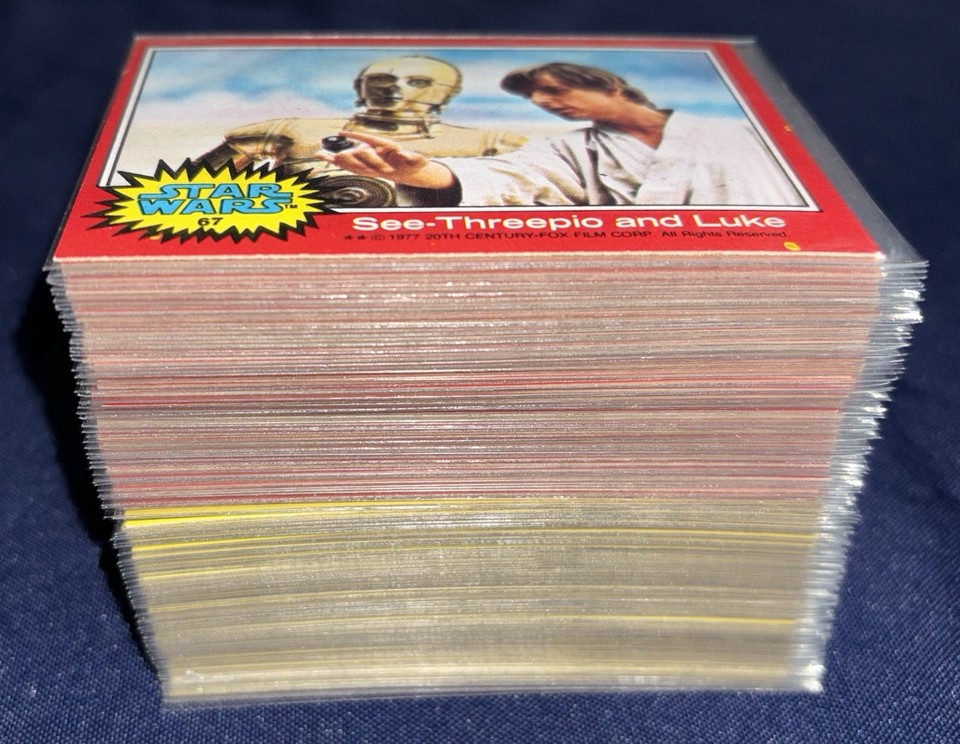 1977 Topps Star Wars Set 1-5, 330 Cards + 55 Stickers, High Investment ...
