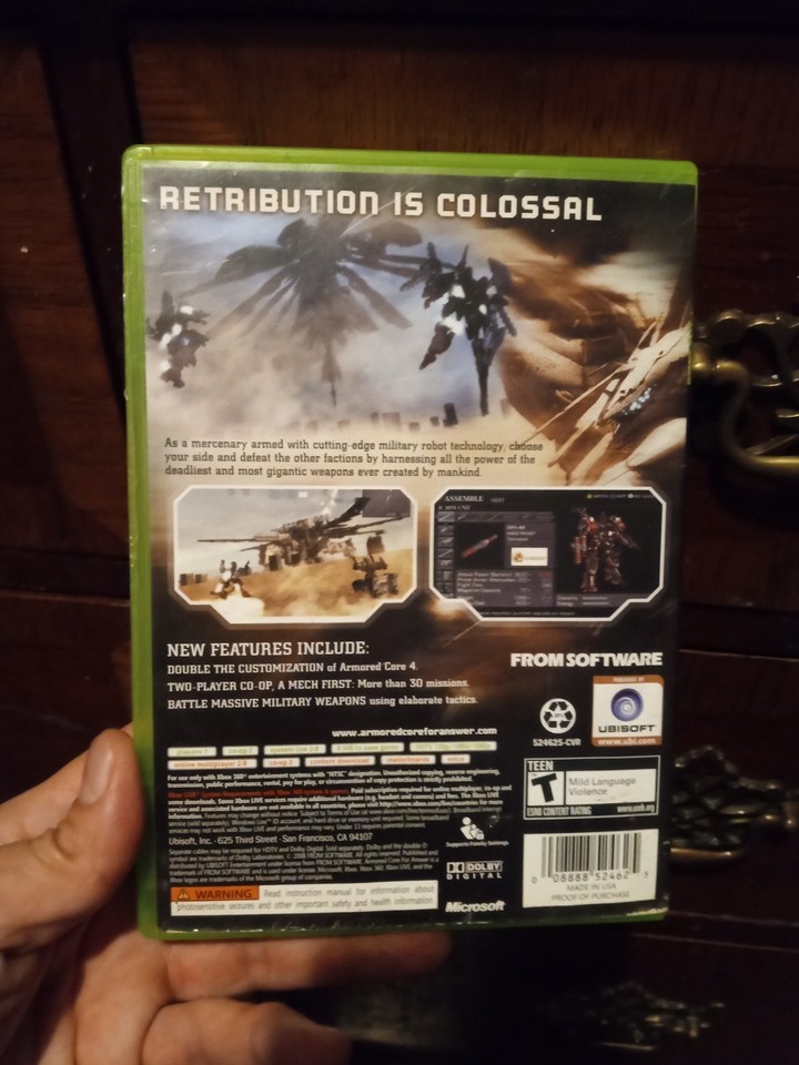Armored Core For Answer Xbox 360 Game Case & Artwork No Manual | eBay