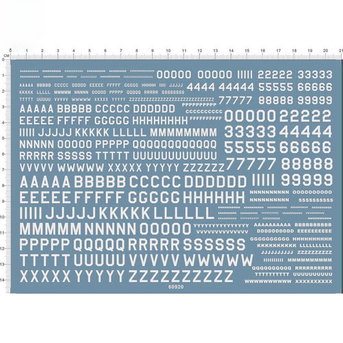 UK USA Number Letter Decals (White) 60920 | eBay