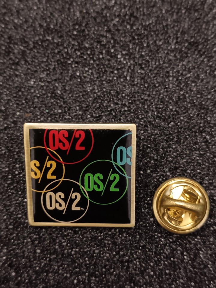 Pin's Pins Pin Enamel 42 Fabriquant Informatique Microsoft IBM "OS/2 ...