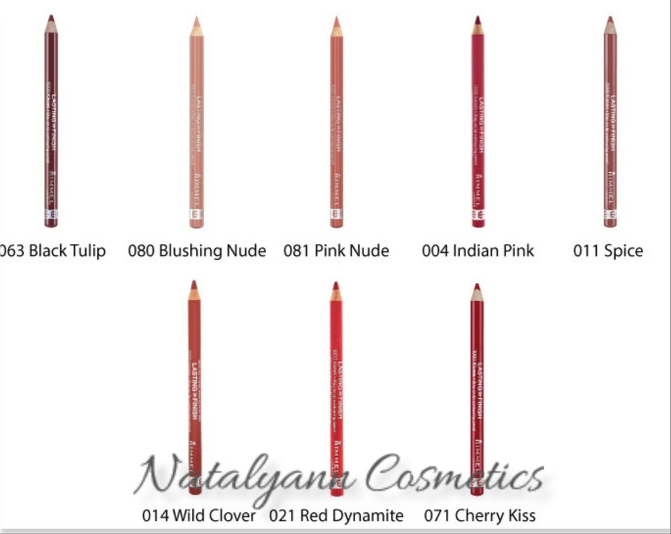 1 x RIMMEL 1000 FINISH Full Colour Lip Liner Pencil NEW ( buy 3 -comes ...