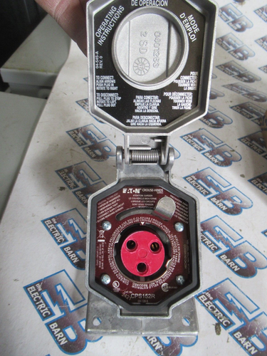 EATON CPS152R, 20 Amp, 125/250 Volt, 2P 3W, Ark Tite Receptacle-PS240 ...
