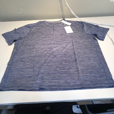 Tommy Bahama Men's Alki Wave Henley Short Sleeve T-Shirt Blue XL | eBay