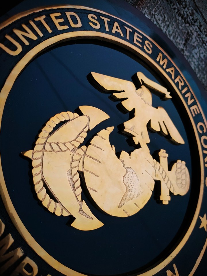 USMC PLAQUE , MARINE CORPS PLAQUE SEMPER FI HANDCRAFTED DECOR GIFT FOR ...