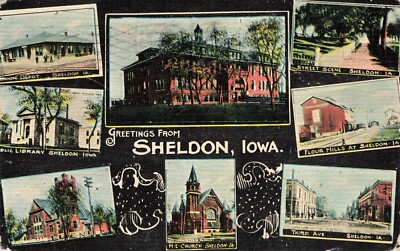 Postcard Attractions Sheldon Iowa | eBay
