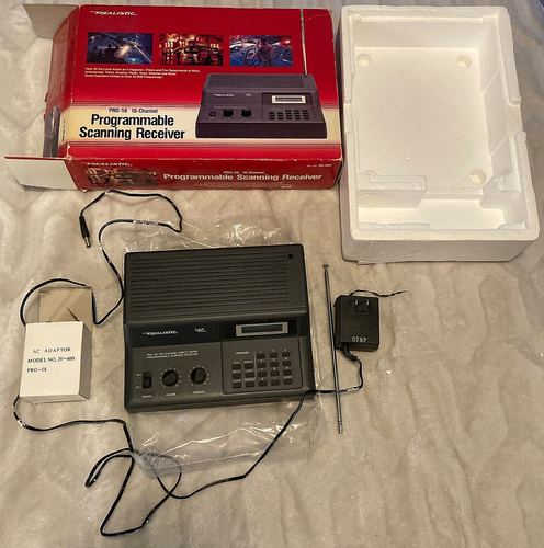 Realistic Pro-58 10-Channel Programmable Scanning Receiver W/Box (1991 ...