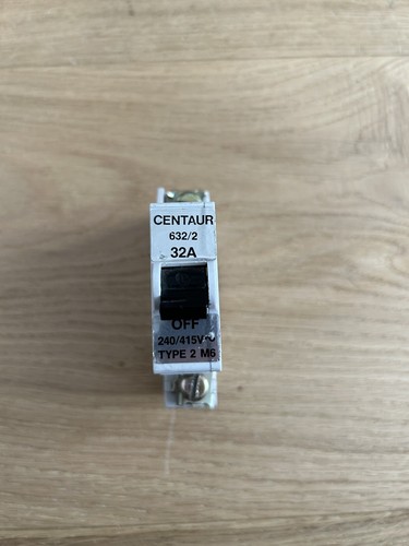Centaur 32 Amp Type 2 Circuit Breaker Mcb 632/2 M6 | eBay UK