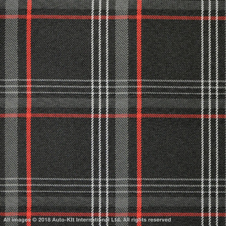 VW Golf GTi Tartan Plaid Jacara OEM Upholstery Fabric Laminated 3MM ...