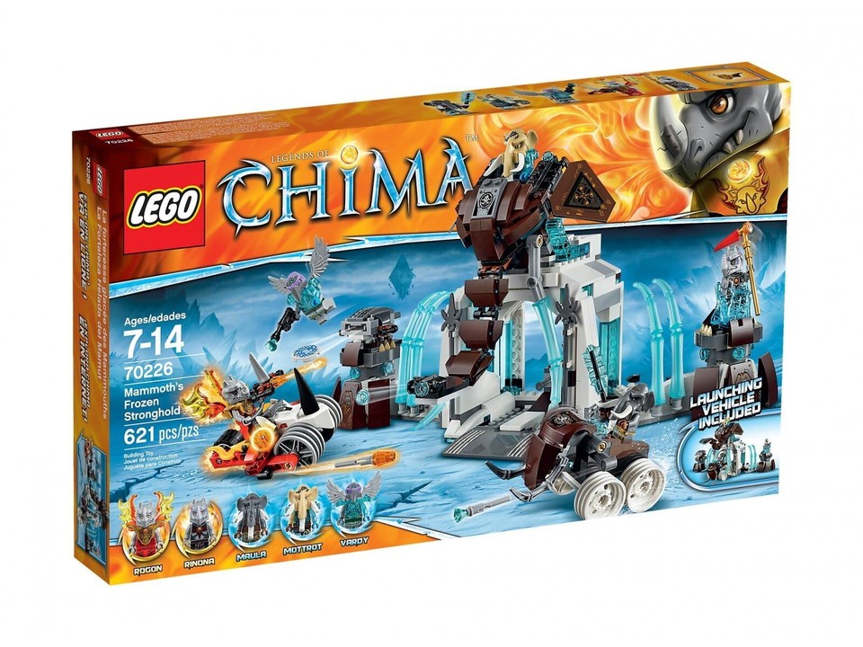 LEGO LEGENDS OF CHIMA: Tiger's Mobile Command 70224 + 70226 Mammoth's ...