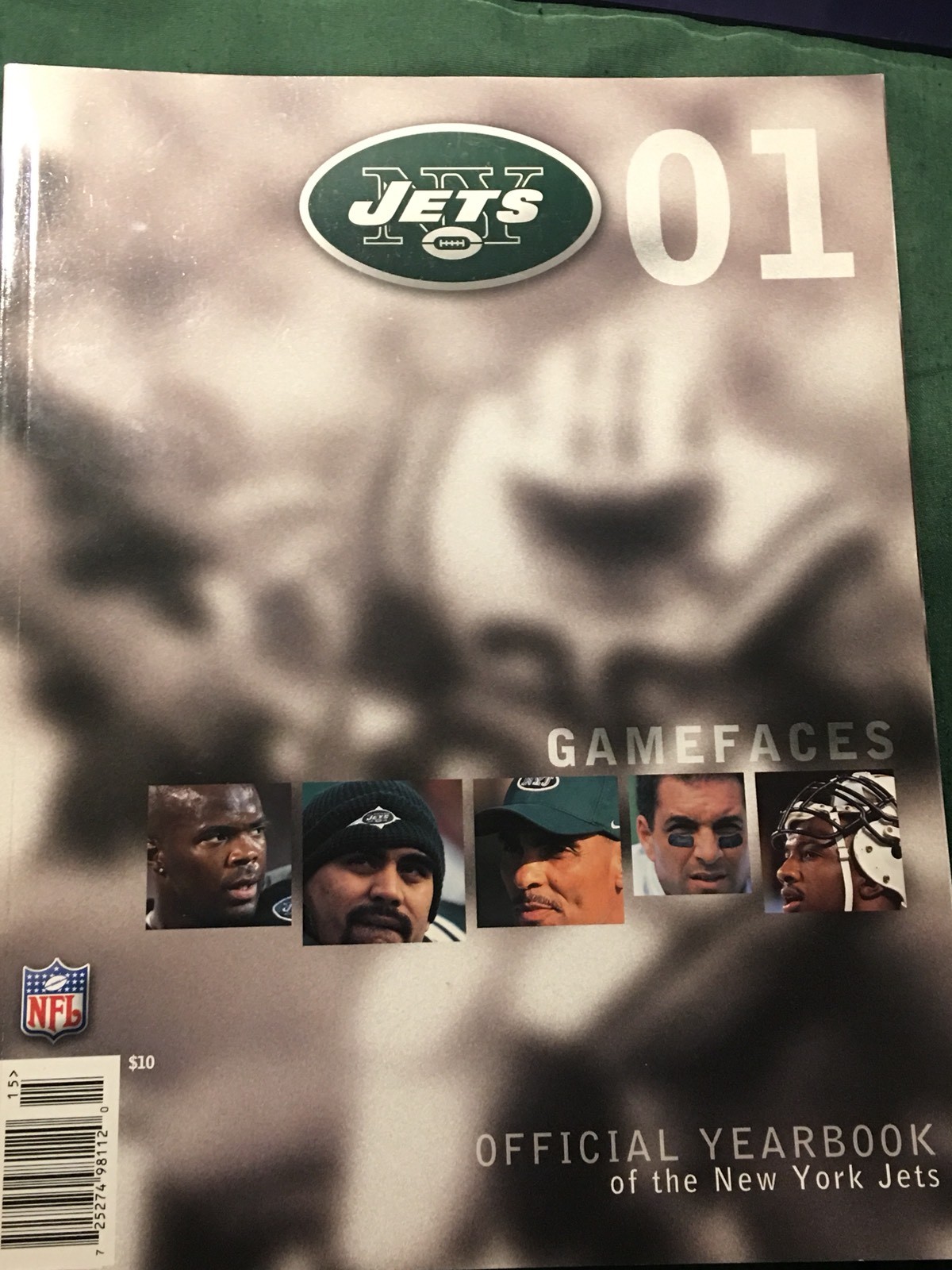 2001 NEW YORK JETS YEARBOOK NM Curtis Martin | eBay