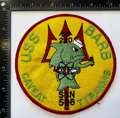 Cold War USN US Navy USS Barb Submarine SSN-596 SS-220 Patch | eBay